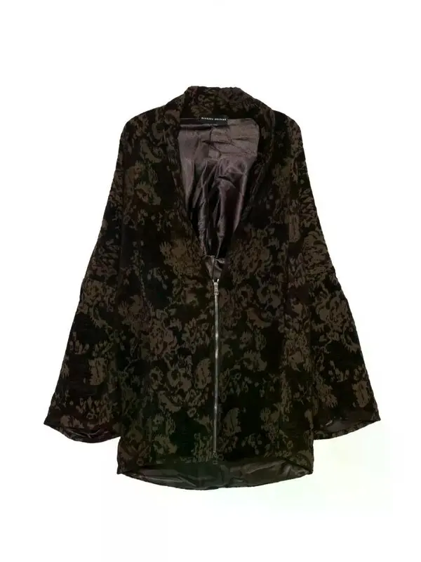 BARBARA BOLOGNA Floral Jacquard Coat
