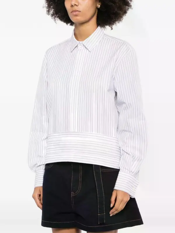 Sacai Vertical-stripe Layered Shirt