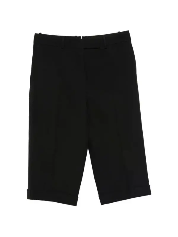TOM FORD Pressed-crease Turned-up Trousers - Black
