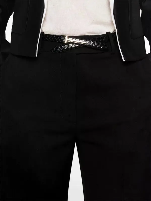 TOM FORD Pressed-crease Turned-up Trousers