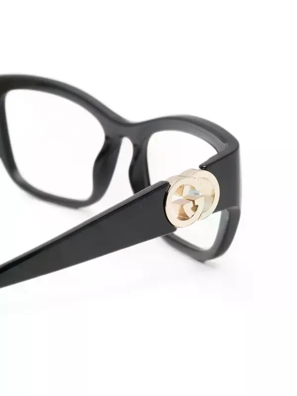 Gucci Interlocking-logo Cat-eye Glasses - Black