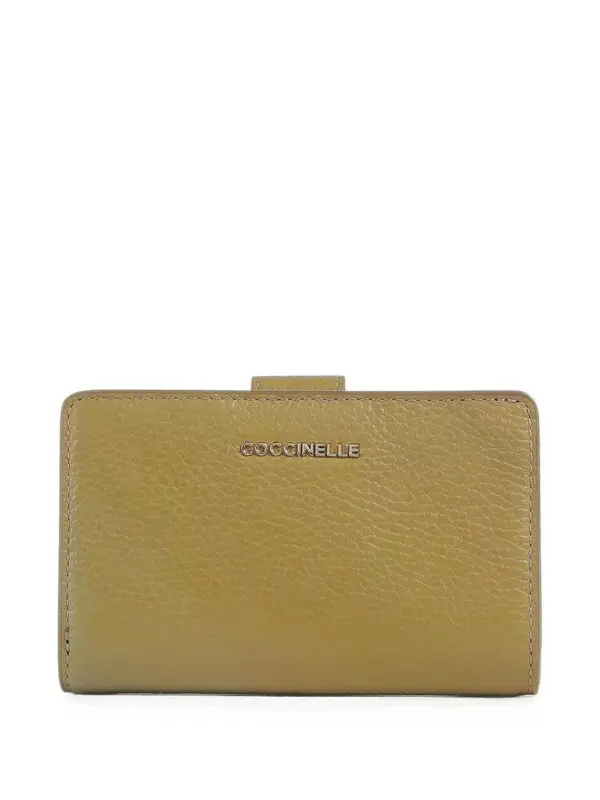 COCCINELLE Logo-detail Leather Wallet - Green