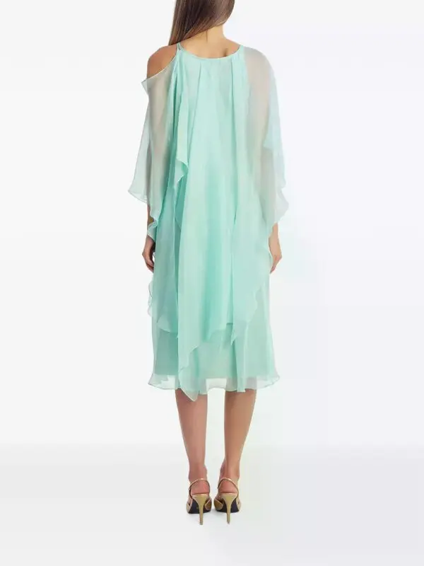 IRINA SCHROTTER Alegra Layered Silk Midi Dress