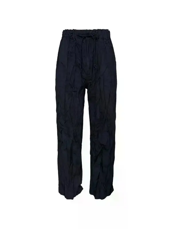 Comme Des Garçons Crinkled Drawstring Trousers
