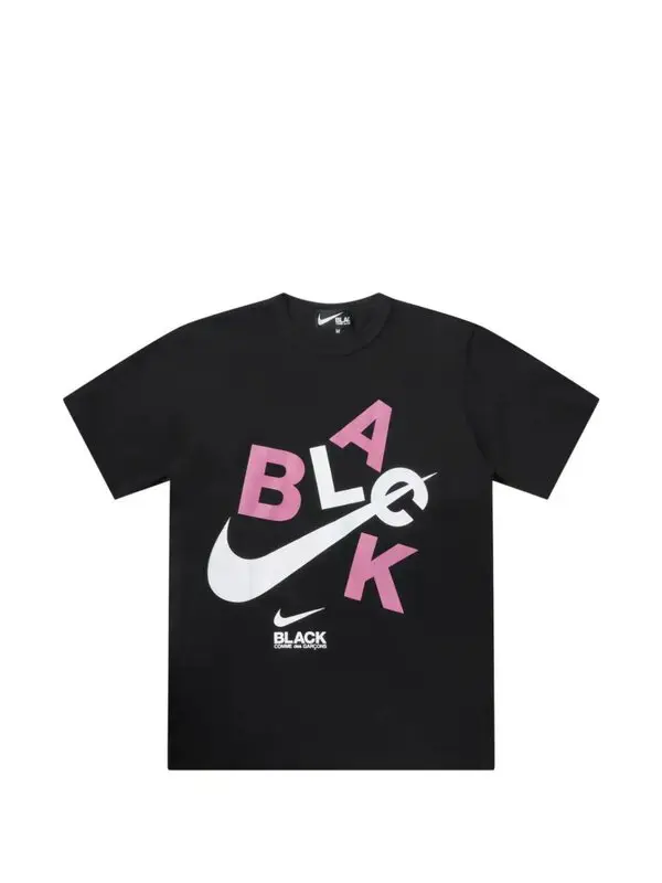 Comme Des Garçons Logo-print Cotton T-shirt - Black