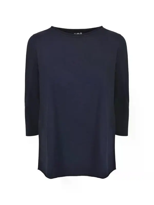 Labo.art Boat-neck Long-sleeve T-shirt - Blue