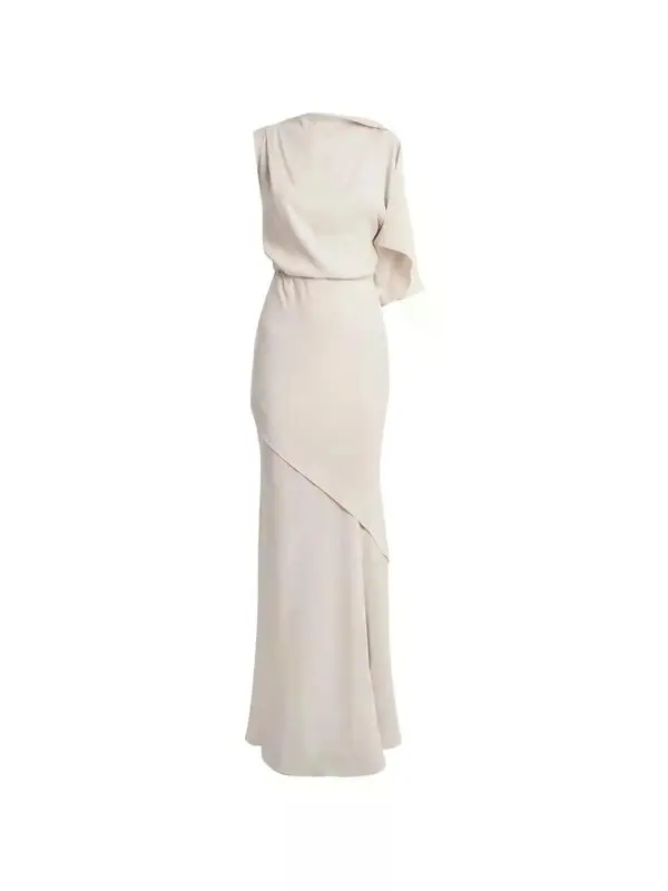 IRINA SCHROTTER Beatrice Draped Asymmetric Dress