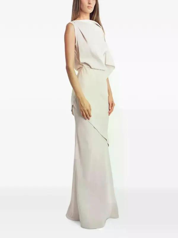 IRINA SCHROTTER Beatrice Draped Asymmetric Dress
