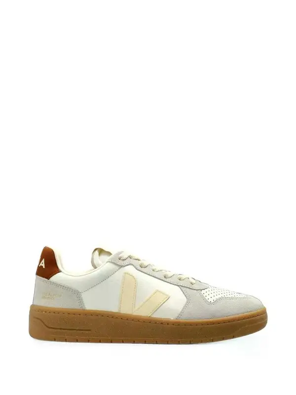 VEJA V-82 Leather Sneakers With Perforated Detailing