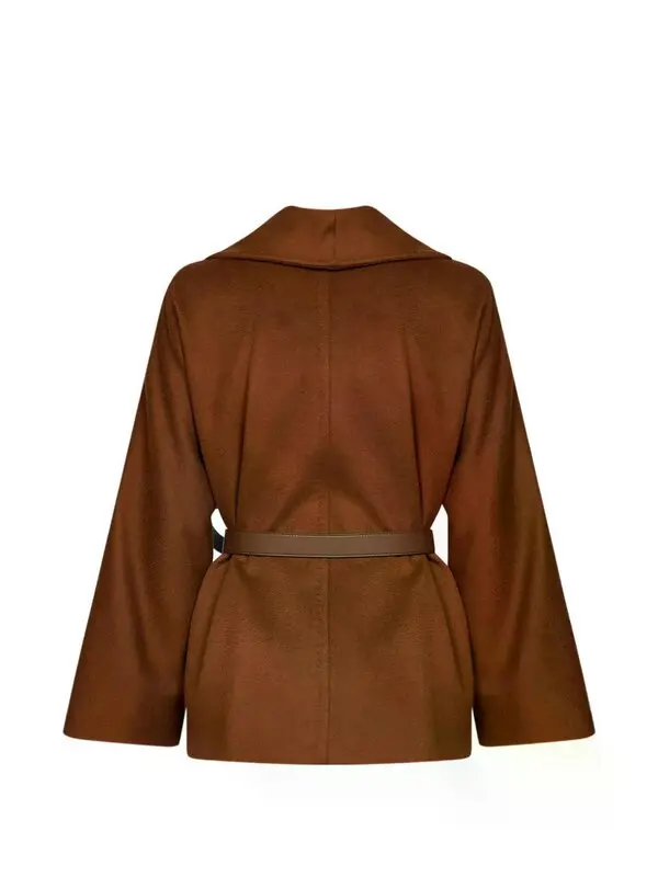 Max Mara Abissi Belted Shawl-collar Jacket