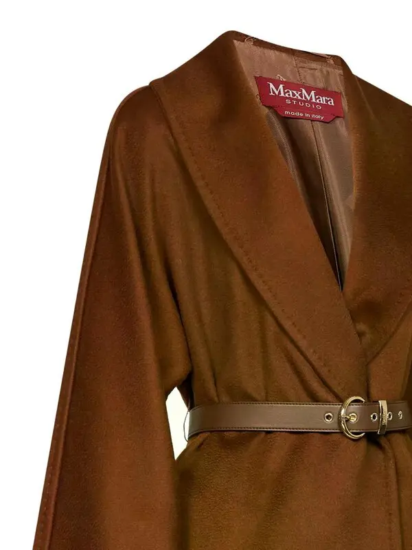 Max Mara Abissi Belted Shawl-collar Jacket