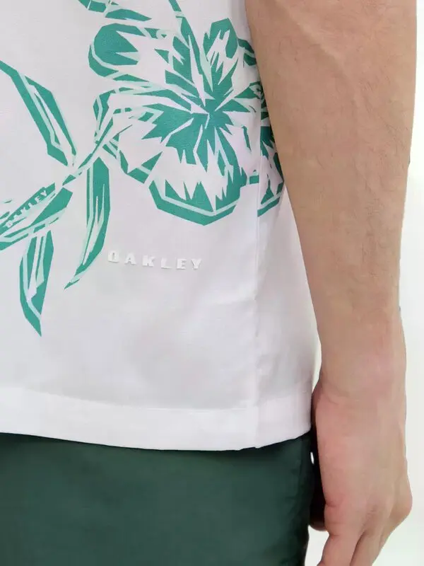 Oakley Hibiscus Breeze Floral-print Short-sleeve Shirt