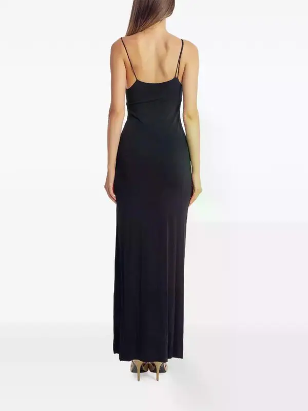 IRINA SCHROTTER Crystal Embellished Cut-out Maxi Dress