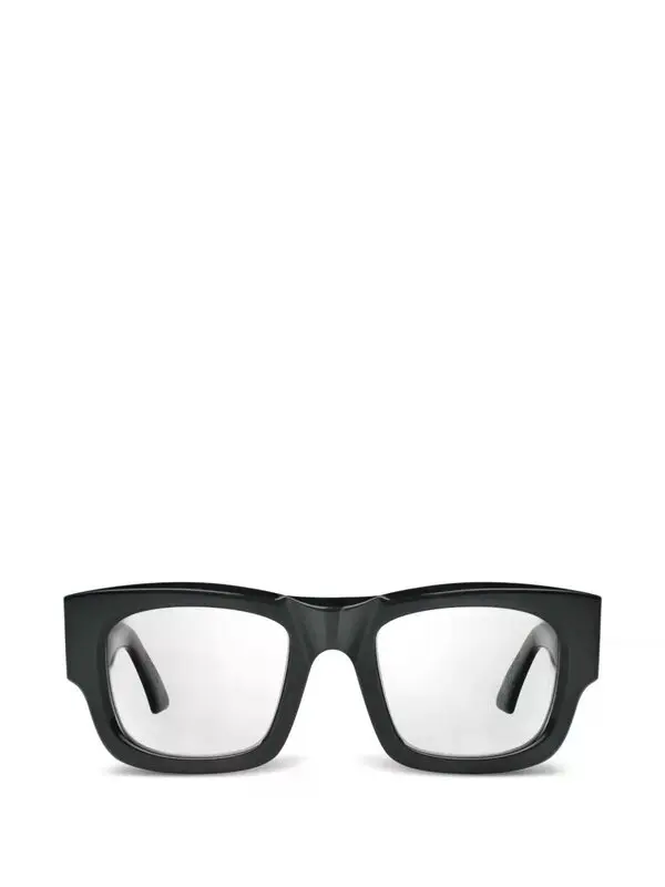 BUGATTI Logo-plaque Square-frame Glasses - Black