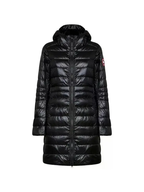 Canada Goose Cypress Quilted Hooded Coat - Black