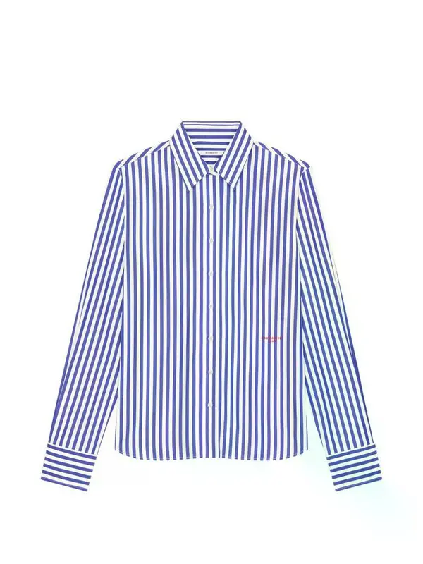 Givenchy Embroidered Logo Striped Shirt