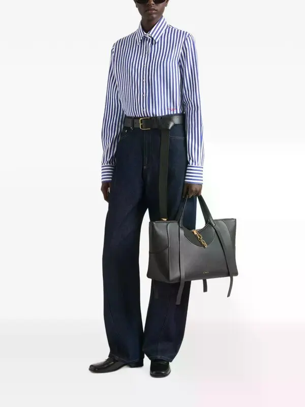 Givenchy Embroidered Logo Striped Shirt
