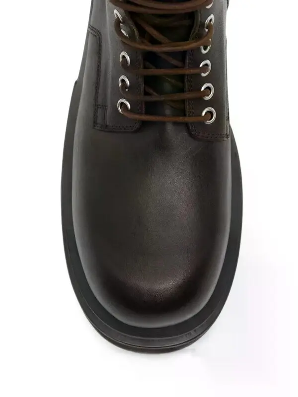 Rick Owens Lace-up Platform Biker Boots