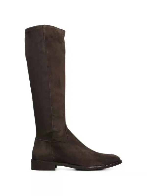 JULIE DEE Suede Knee-high Boots - Brown