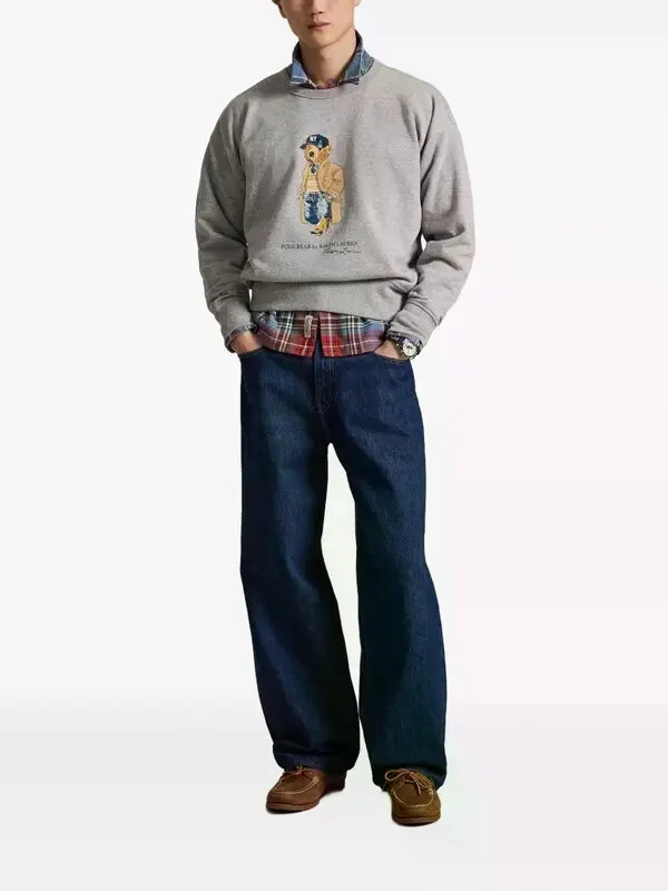 Polo Ralph Lauren Polo Bear Graphic-print Crew Neck Sweater