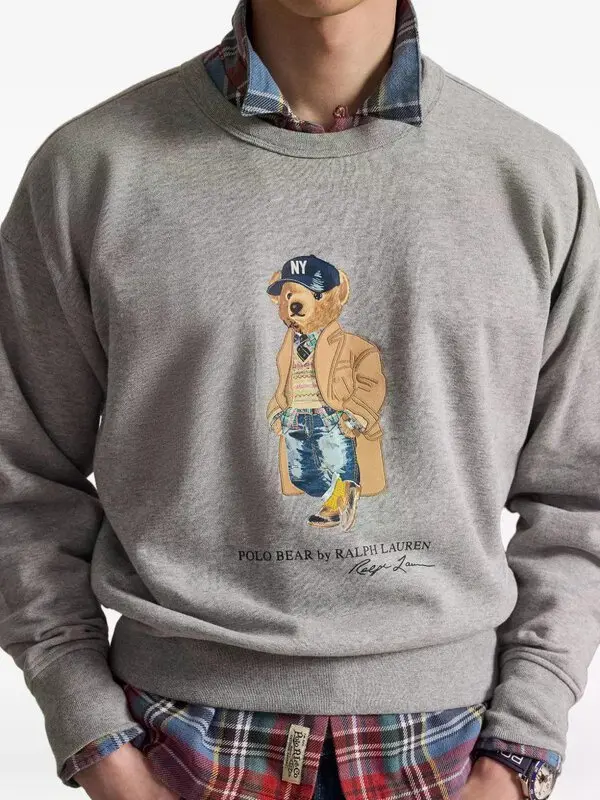 Polo Ralph Lauren Polo Bear Graphic-print Crew Neck Sweater