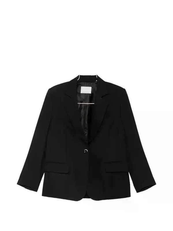 NINE:INTHE:MORNING Bella Single-breasted Notched-lapel Blazer - Black
