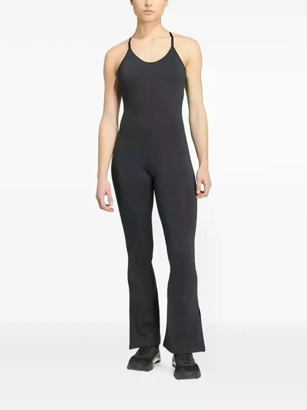 Adidas All Me Flare Open-back Jumpsuit - Black