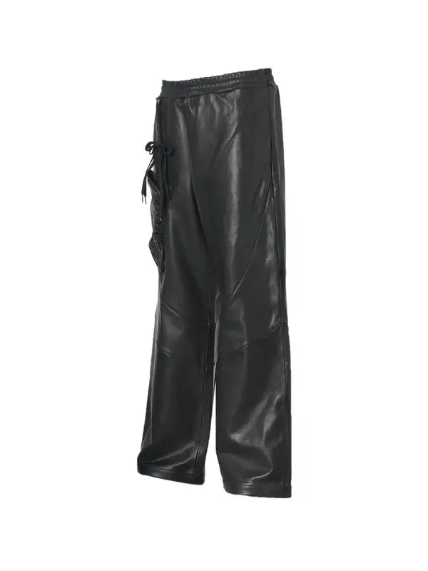 DOUBLET Basketball Shoe Pocket Leather Trousers