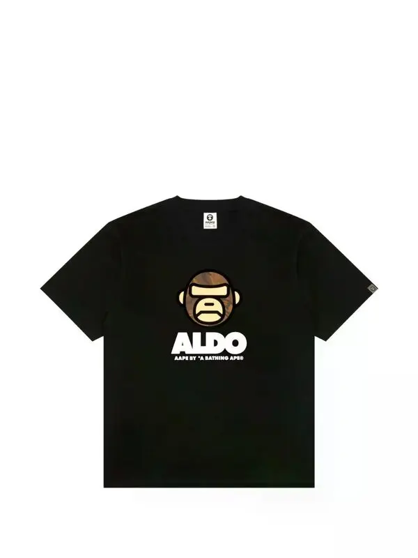 AAPE BY *A BATHING APE Aldo Crew-neck T-shirt - Black