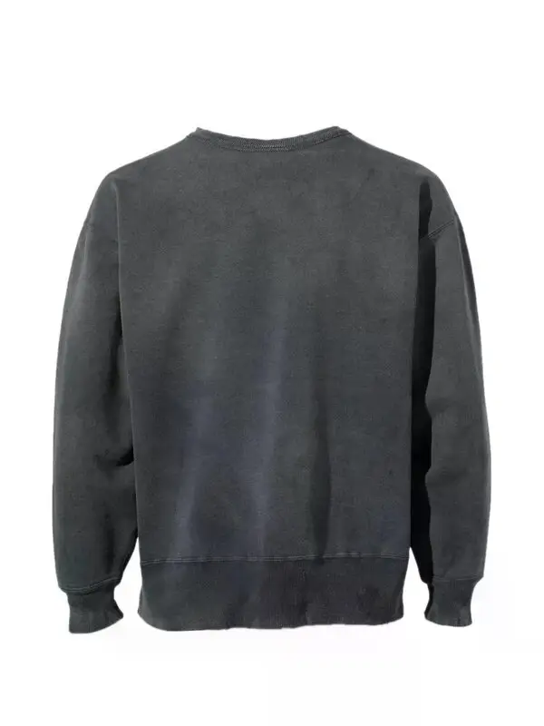 SAINT MXXXXXX Distressed Graphic-print Sweatshirt