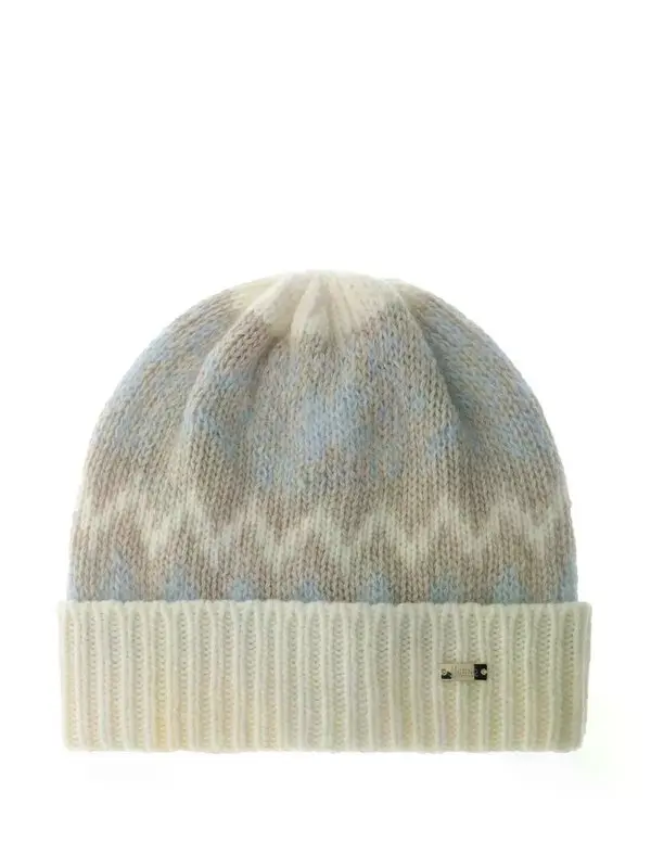 Herno Jacquard-knit Beanie Hat
