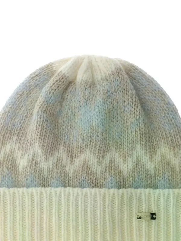 Herno Jacquard-knit Beanie Hat