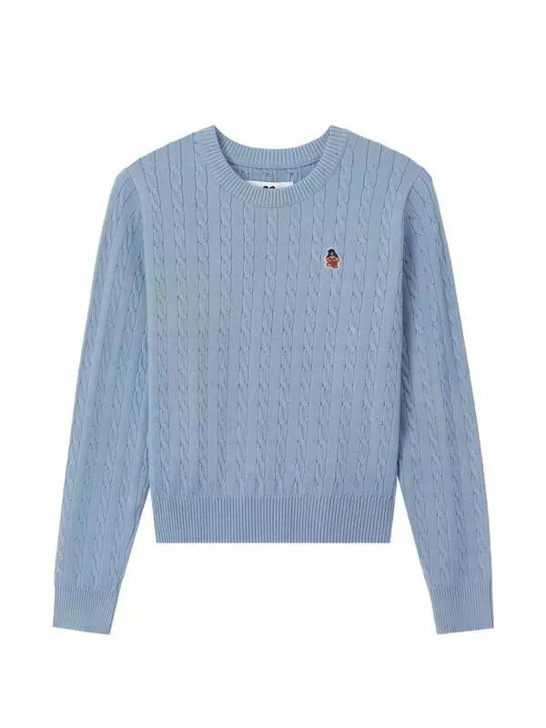 CHOCOOLATE Cable-knit Sweater - Blue