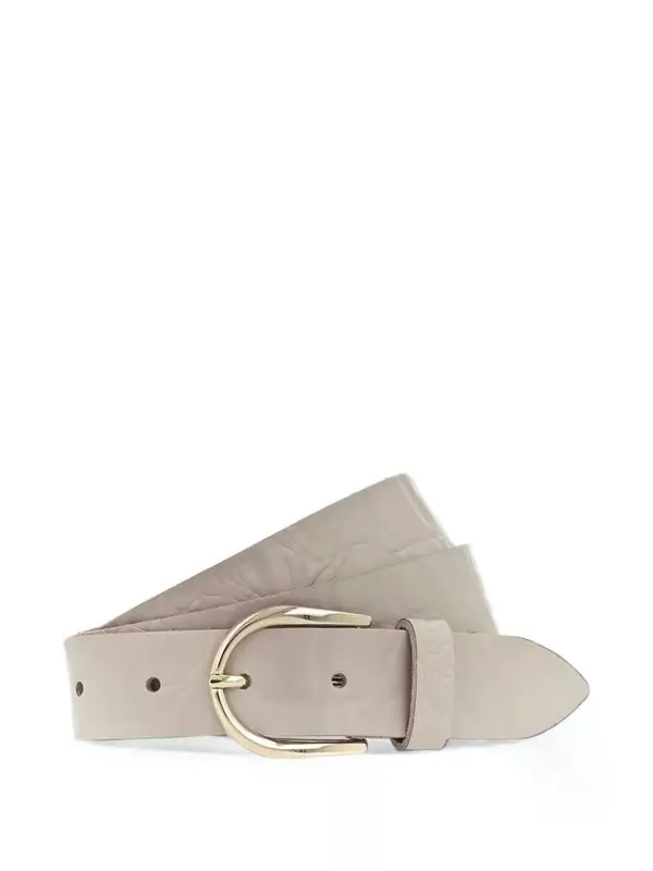 VANZETTI Crocodile-effect Leather Belt