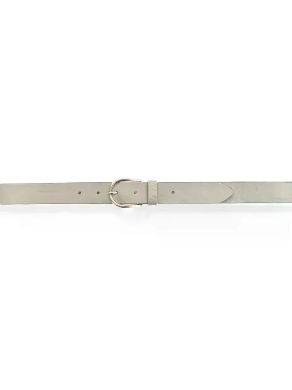 VANZETTI Crocodile-effect Leather Belt
