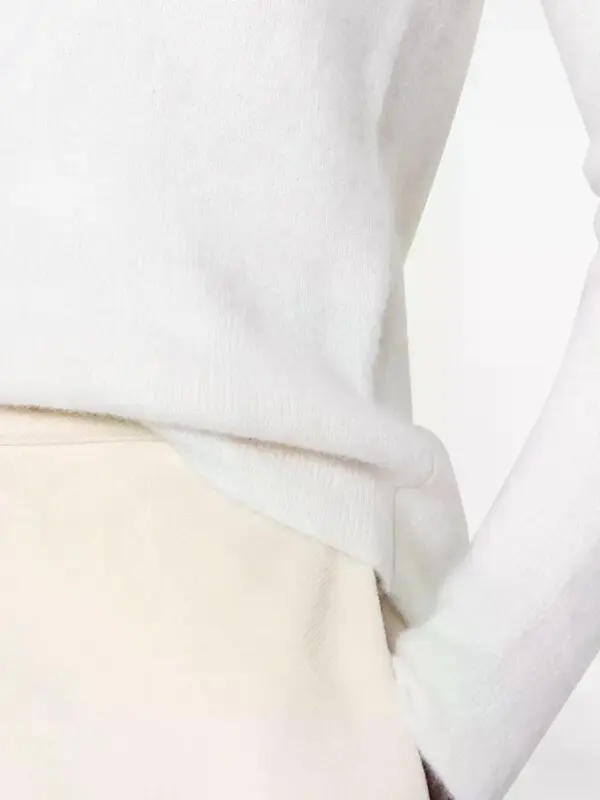TOTEME Crew Neck Sweater With Padded Shoulders