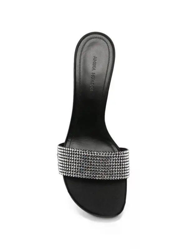 Amina Muaddi Andreea Crystal-embellished Sandals