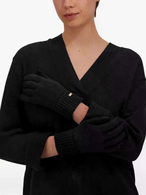 Herno Stocking-stitch Cashmere Gloves