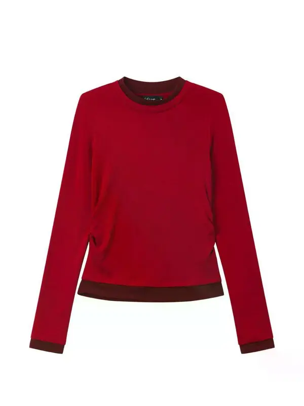 TOUT A COUP Layered-effect Ruched T-shirt