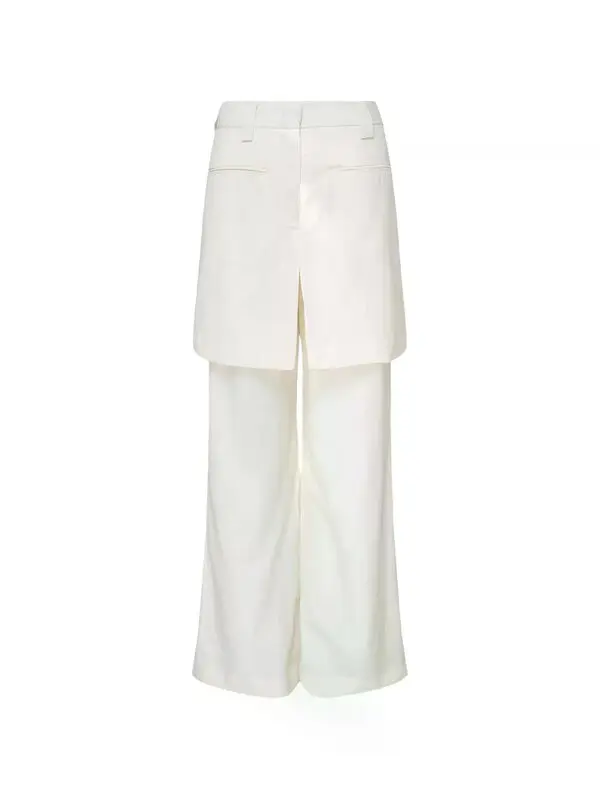 CLUB21 COLLECTION Lila Layered-design Trousers