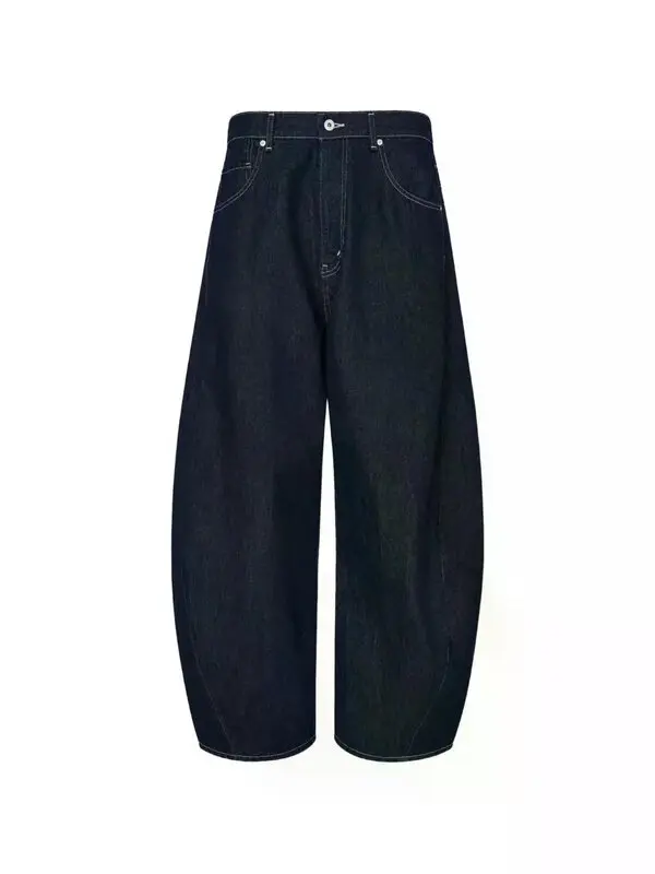 Comme Des Garçons Contrast-stitch Tapered Jeans