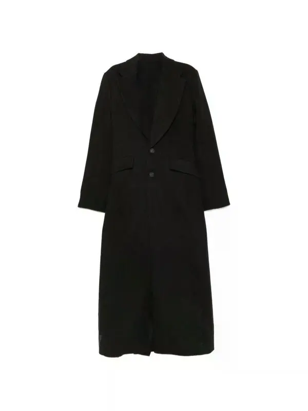 QUETSCHE Tailored Herringbone Pattern Coat