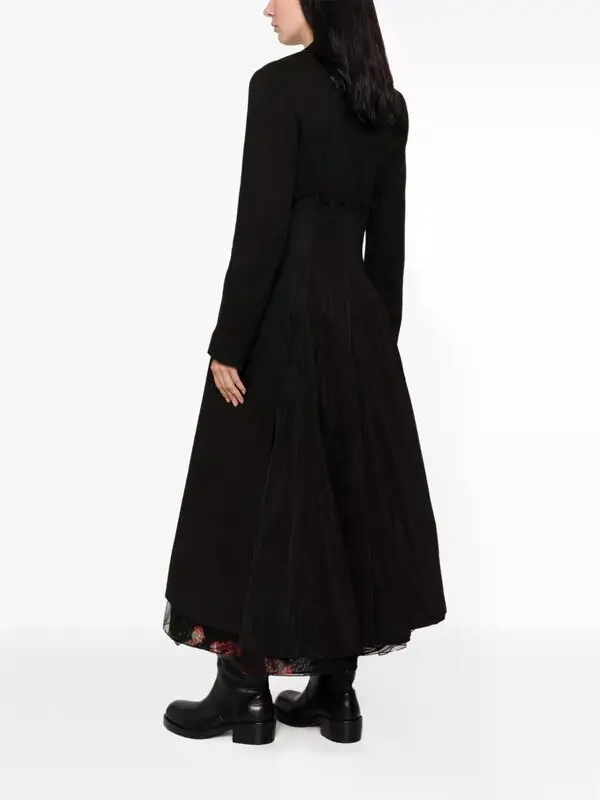 QUETSCHE Tailored Herringbone Pattern Coat