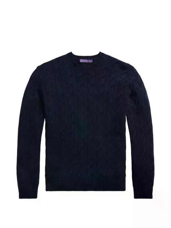 Ralph Lauren Purple Label Cable-knit Cashmere Sweater - Blue