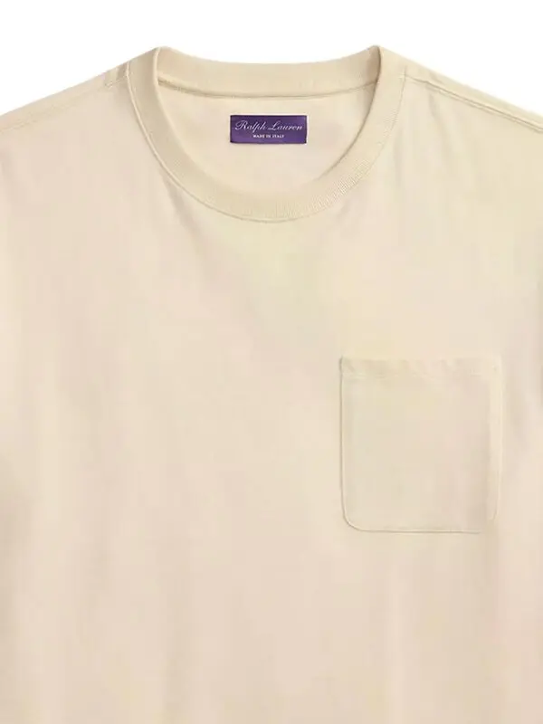 Ralph Lauren Purple Label Pocket-detail T-shirt - Neutrals