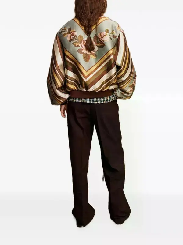 ALEMAIS La Rosa Jacquard Bomber Jacket