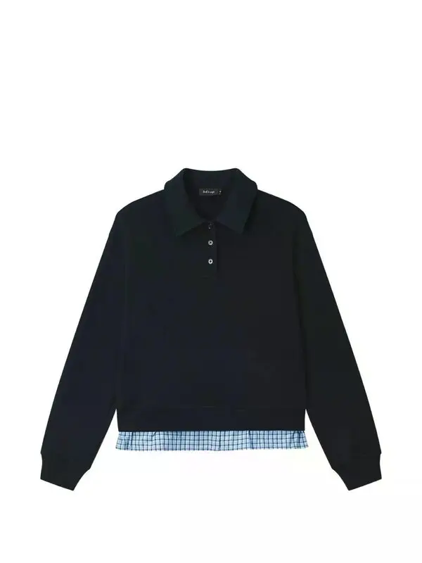 TOUT A COUP Layered-effect Polo Shirt - Blue