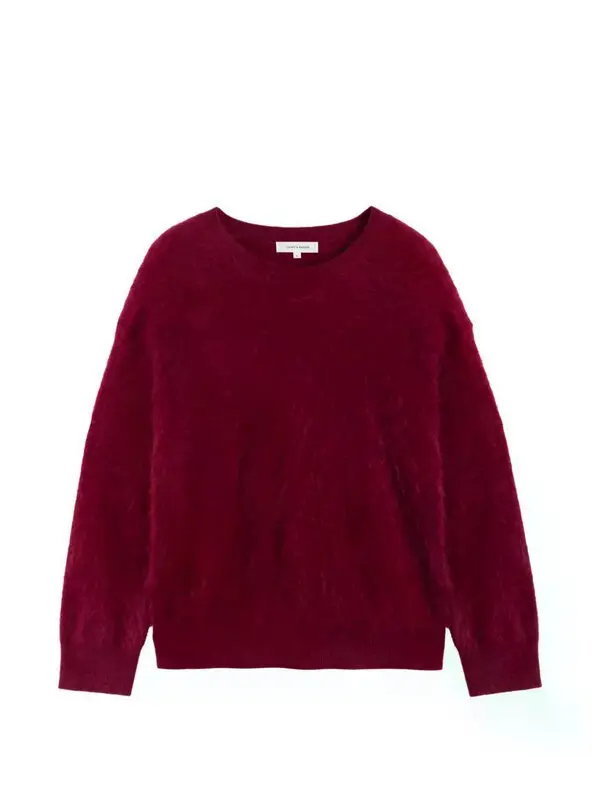 Chinti & Parker Brushed-finish Crew-neck Sweater - Red