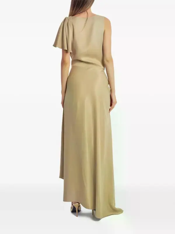 IRINA SCHROTTER Bridget Asymmetric Draped Dress
