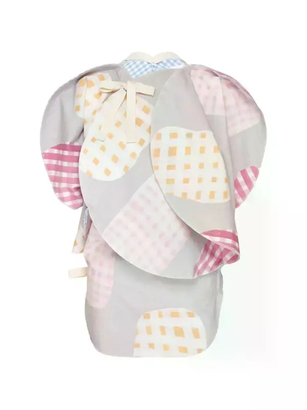COMME DES GARÇONS TAO Gingham-print Layered Top
